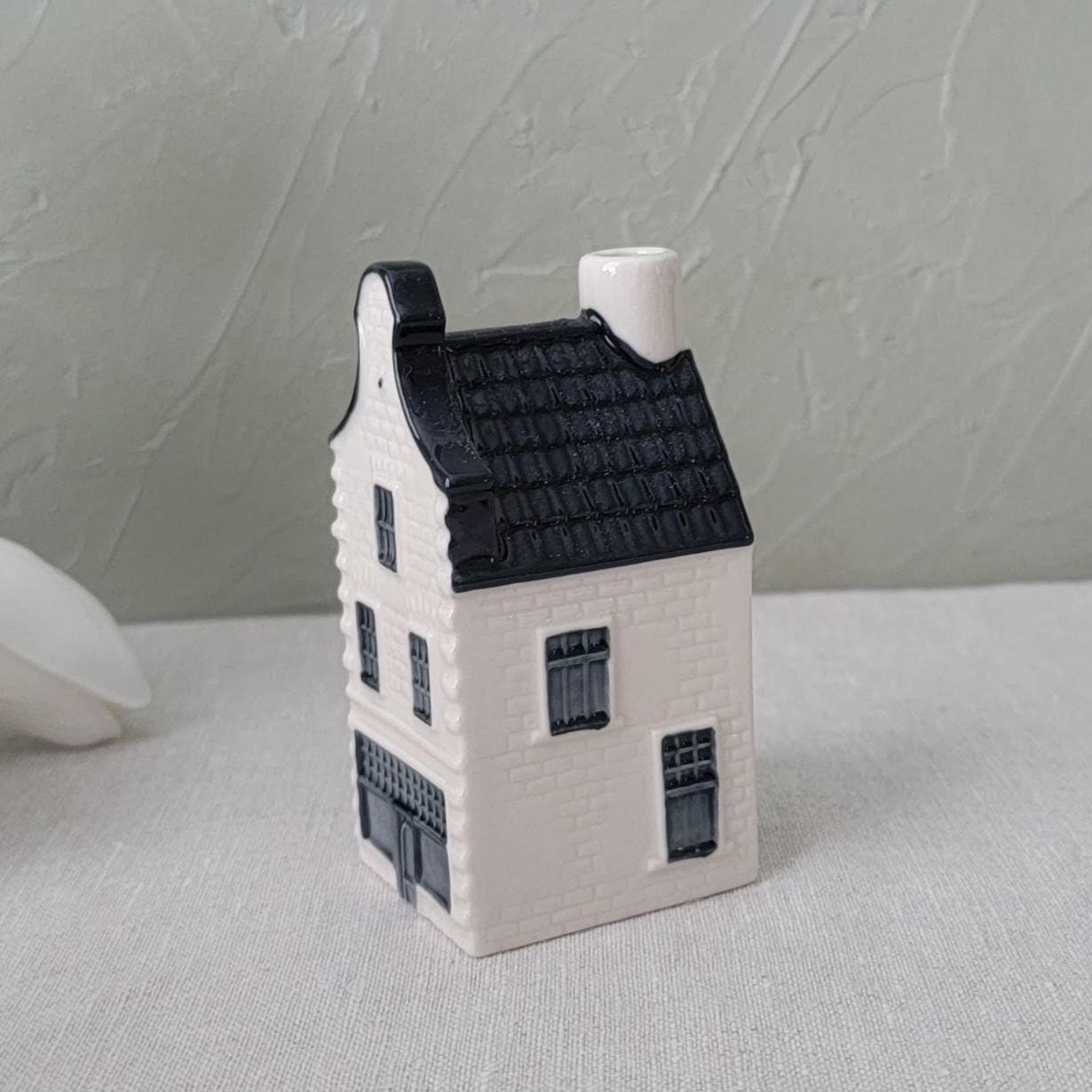 Vintage Blue Delfts KLM BOLS House Amsterdam 1575 #36 Empty No Liquid ...
