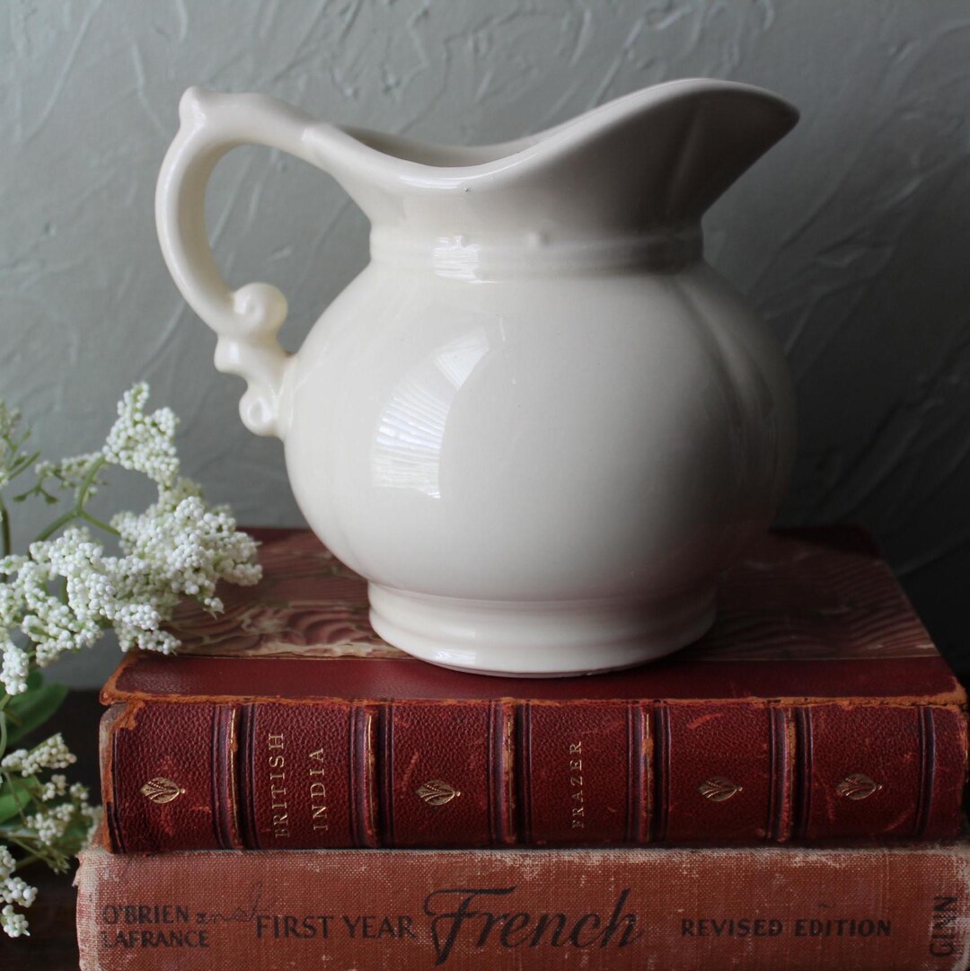Mccoy Vintage Small Ironstone Pitcher, Drink Pitcher, Farmhouse Decor ...