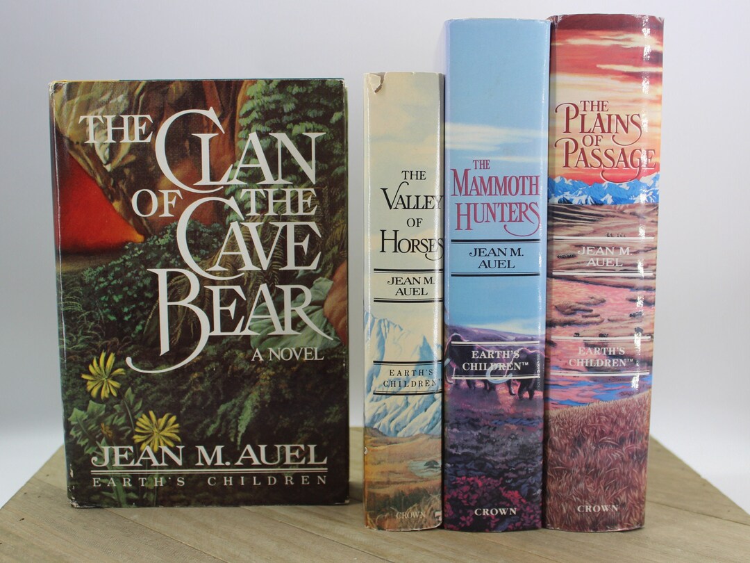 Vintage Earth's Children Book Set/ Clan of the Cave Bear/the Valley of ...