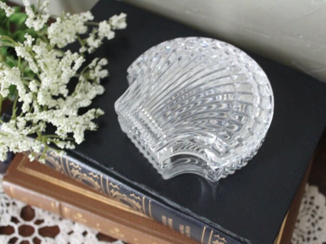 Shell Box and Lid Boxes by WATERFORD Crystal/scallop Crystal Box ...