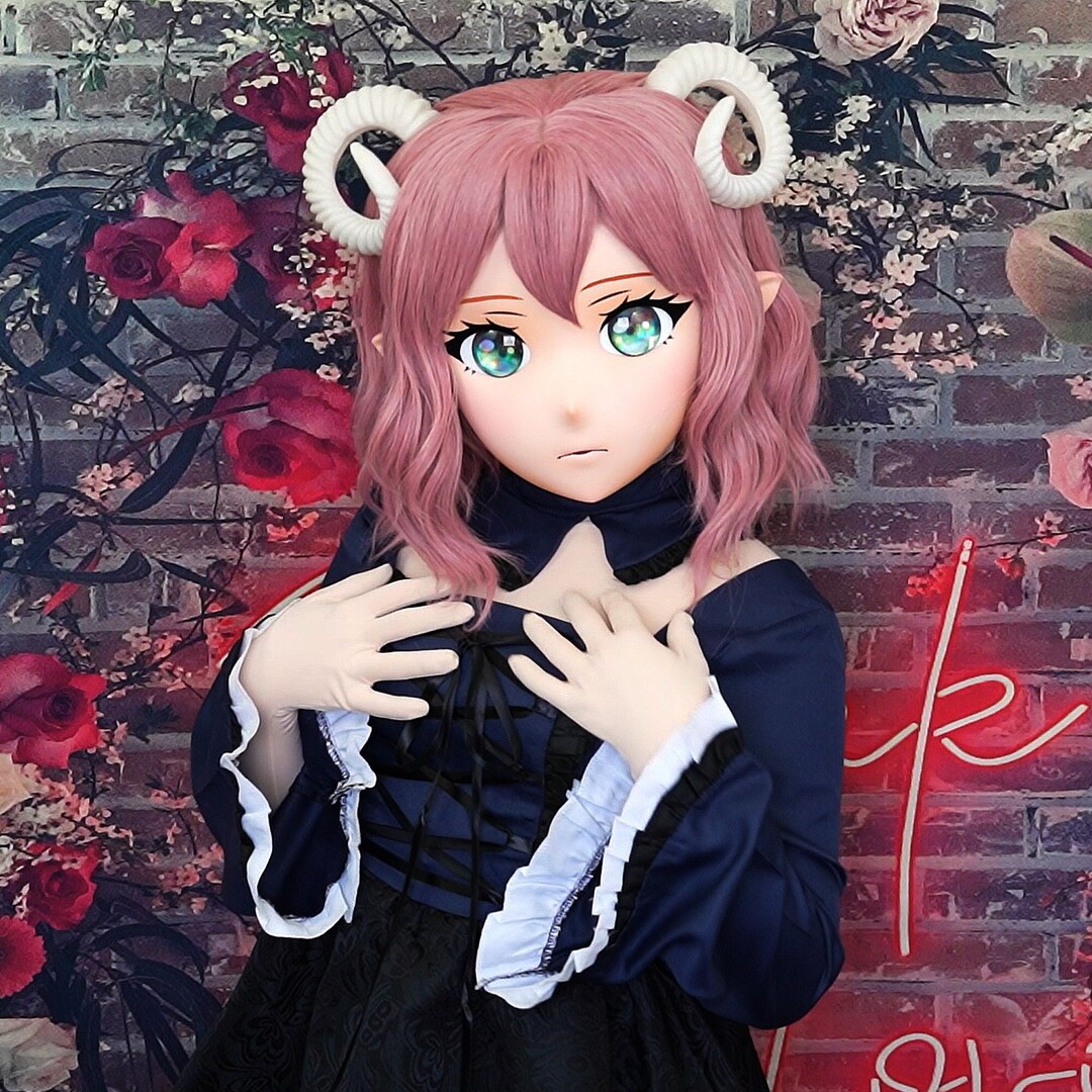 Horns Elf Original Kigurumi Mask Animegao One-of-a-kind, in Stock - Etsy