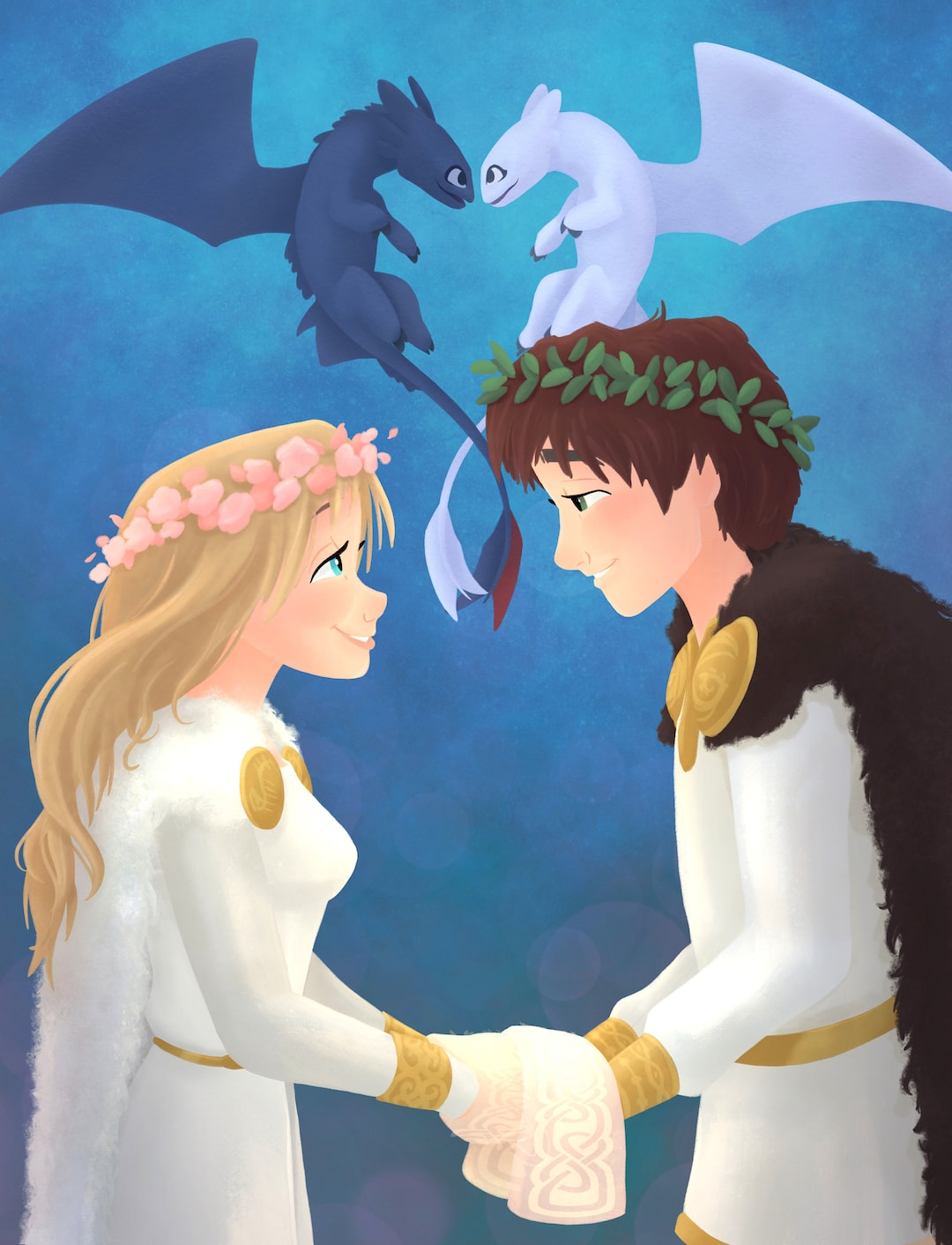 How to train your dragon 3 hiccup and astrid wedding | Beachweddingtips.com