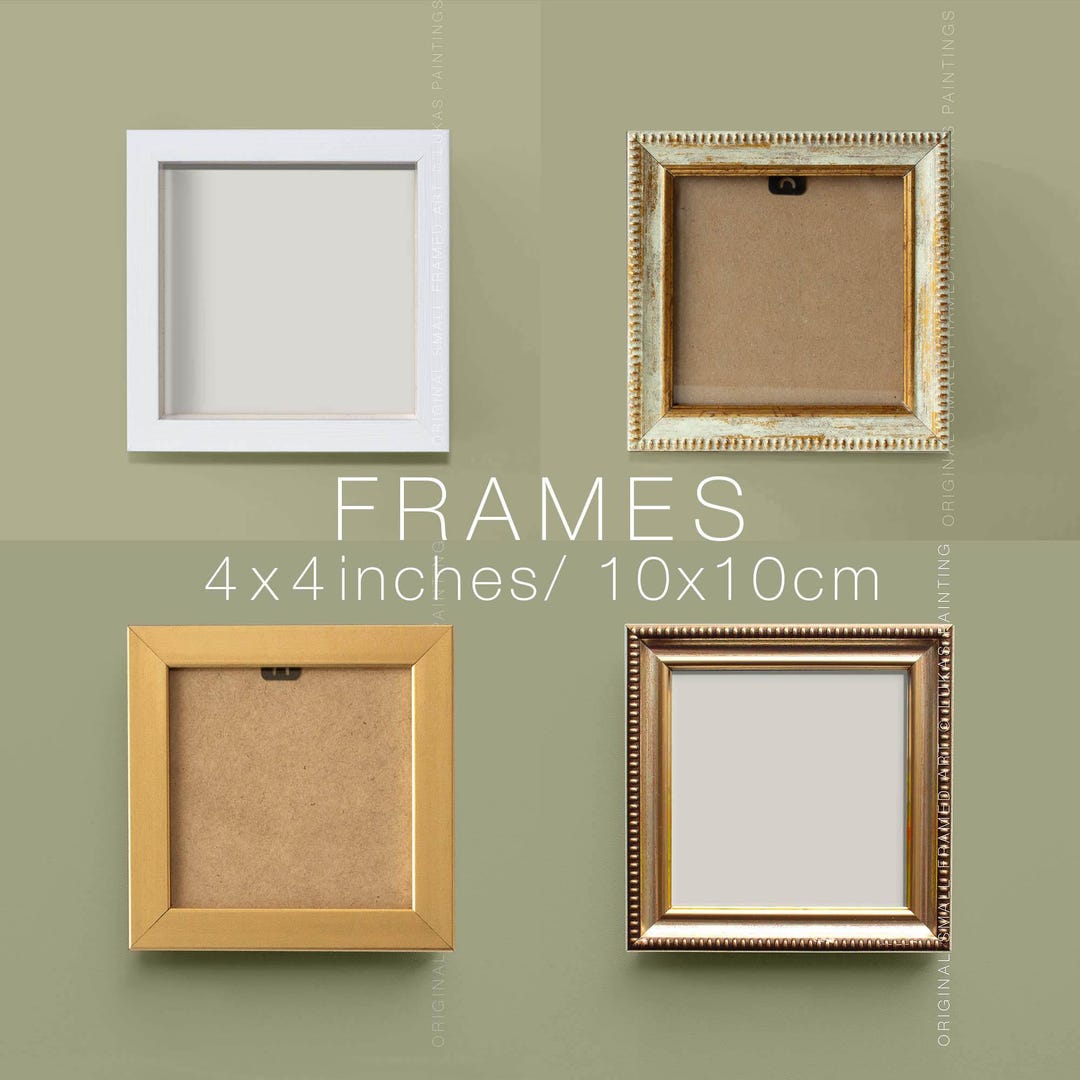 Small 4x4 Art Frame: Miniature Painting Display - Etsy