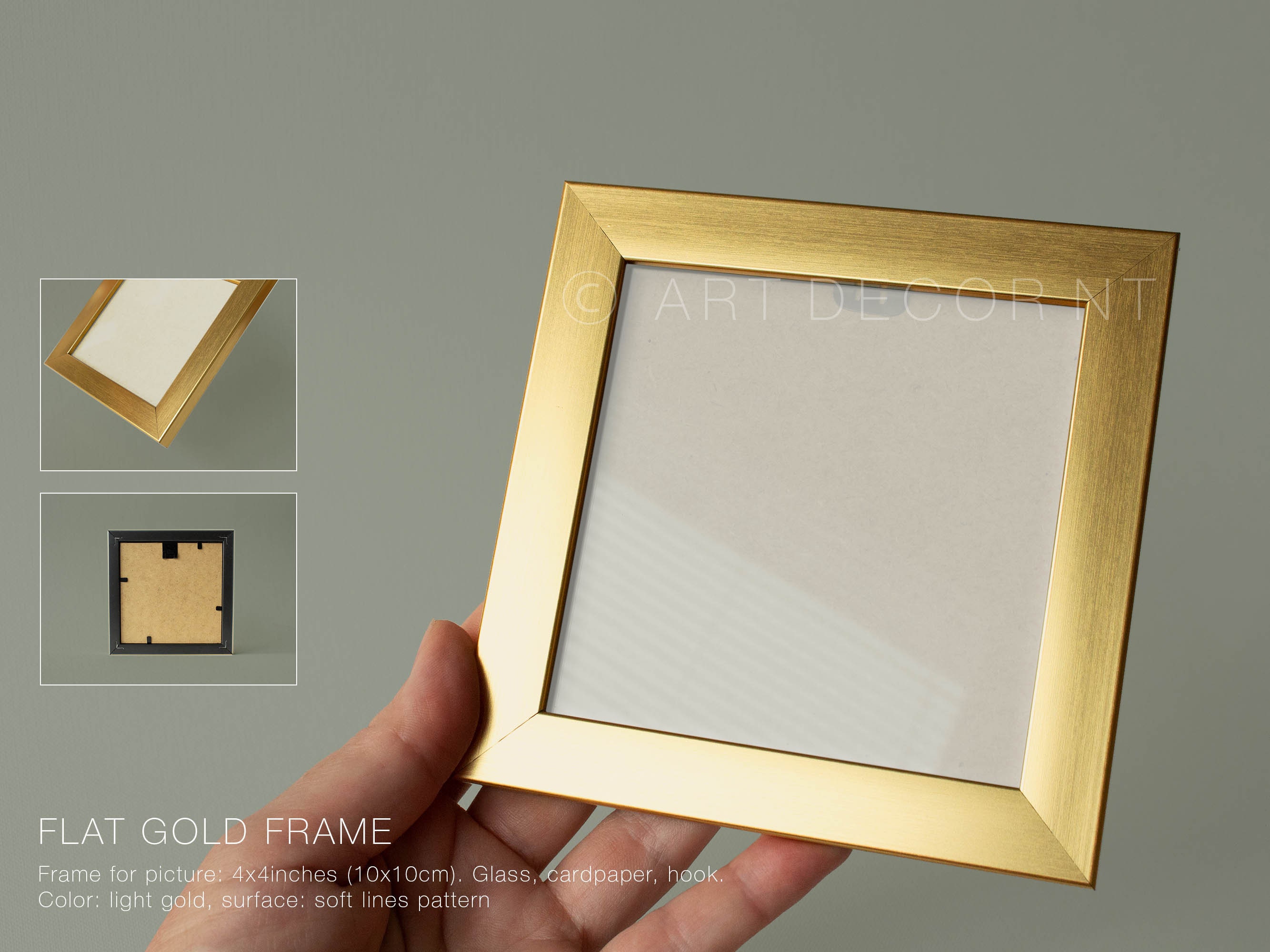 Small 4x4 Art Frame: Miniature Painting Display - Etsy