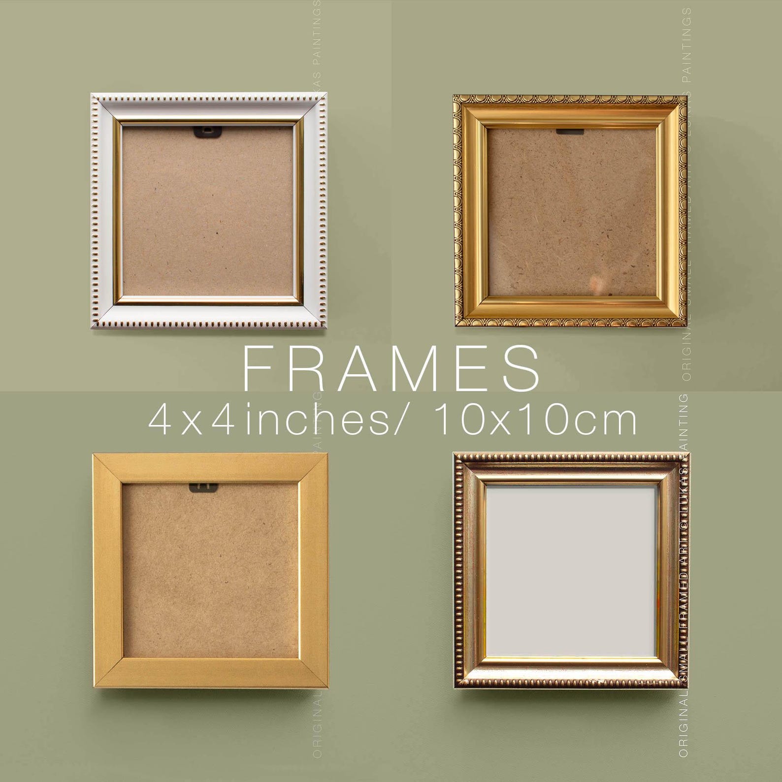 Small 4x4 Art Frame: Miniature Painting Display - Etsy