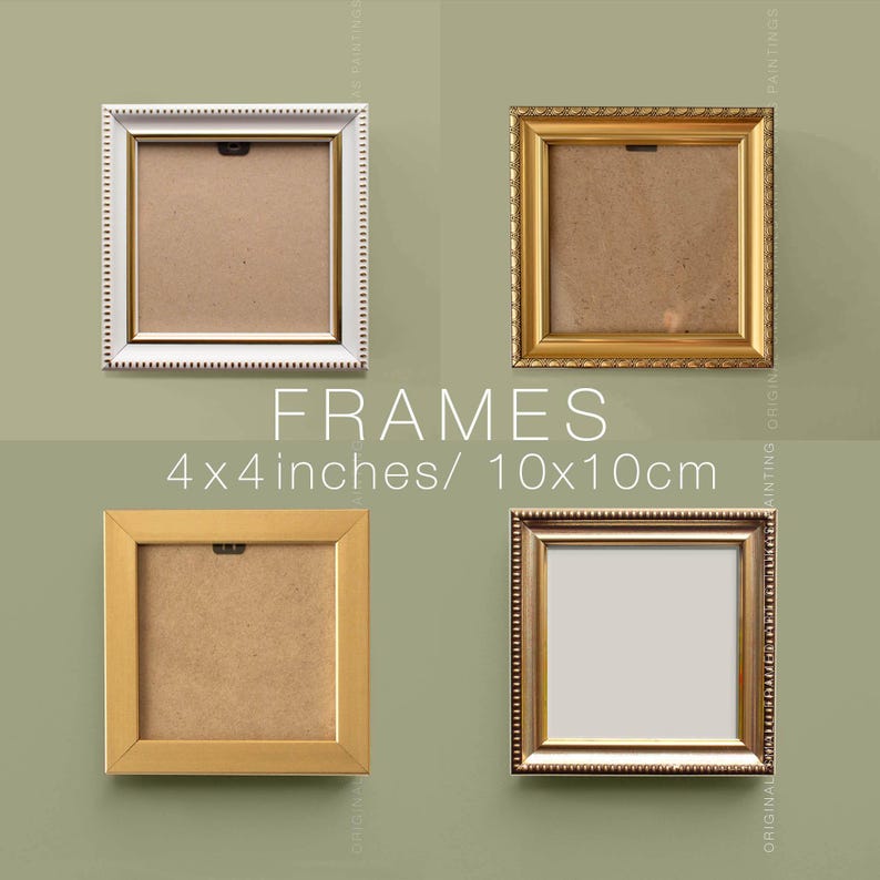 Small 4x4 Art Frame: Miniature Painting Display - Etsy