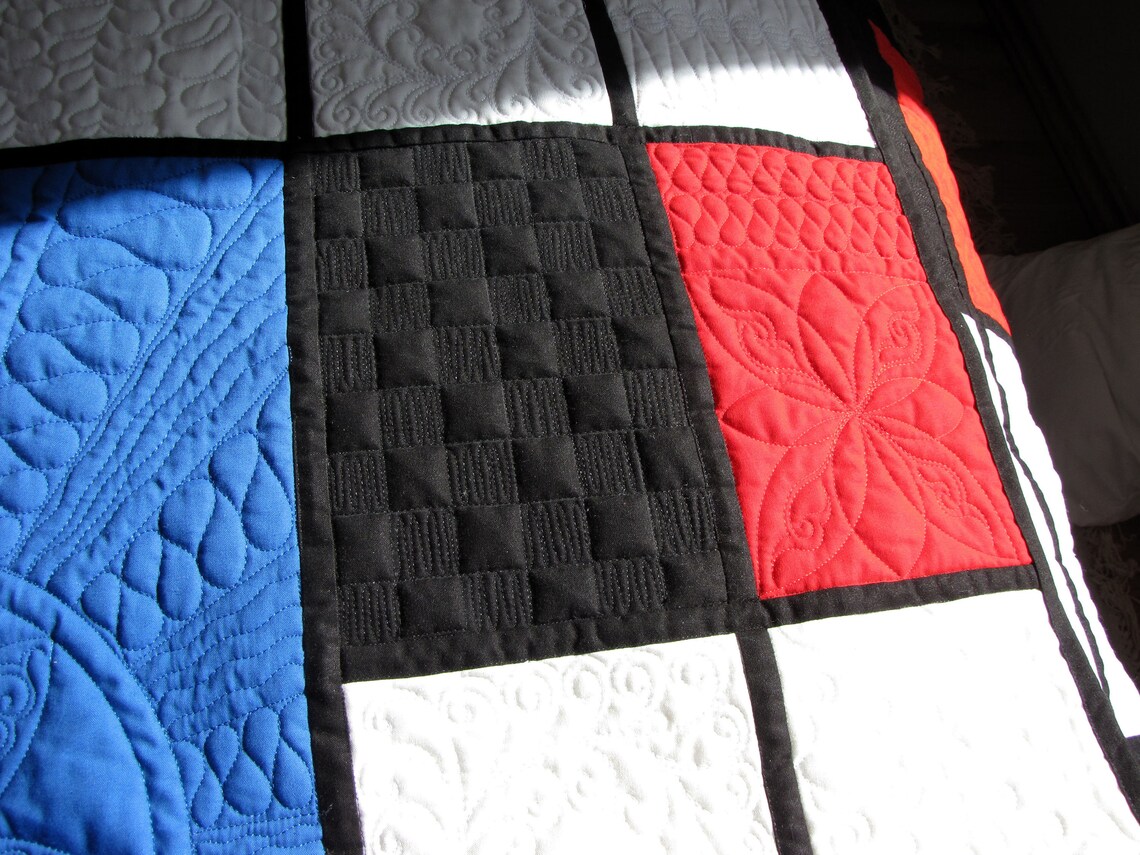 Mondrian Quilt Pattern - Etsy