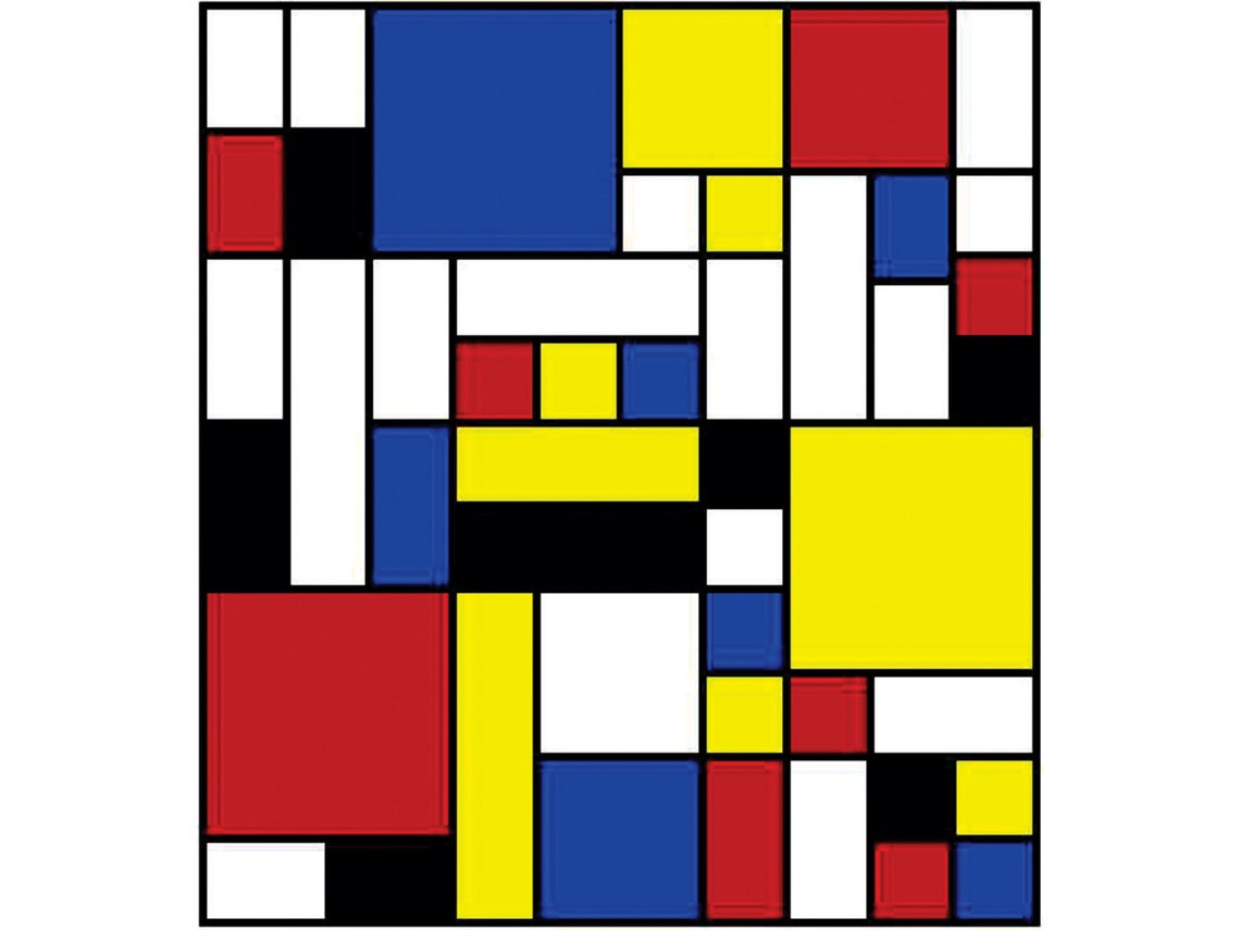 Mondrian Quilt Pattern - Etsy