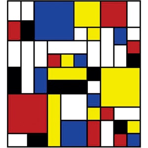 Mondrian Quilt Pattern - Etsy