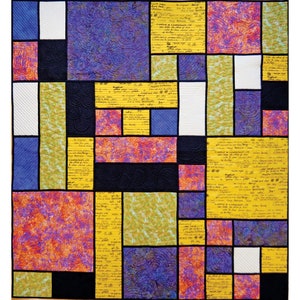 Mondrian Quilt Pattern - Etsy