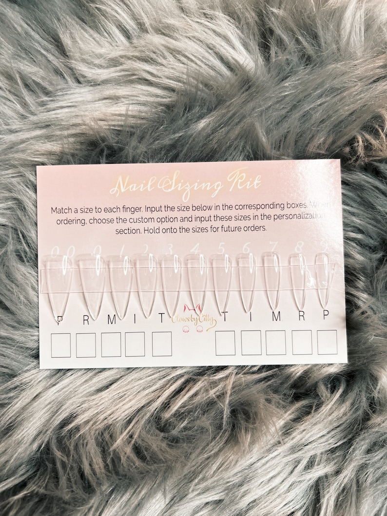 Nail Sizing Kit - Etsy