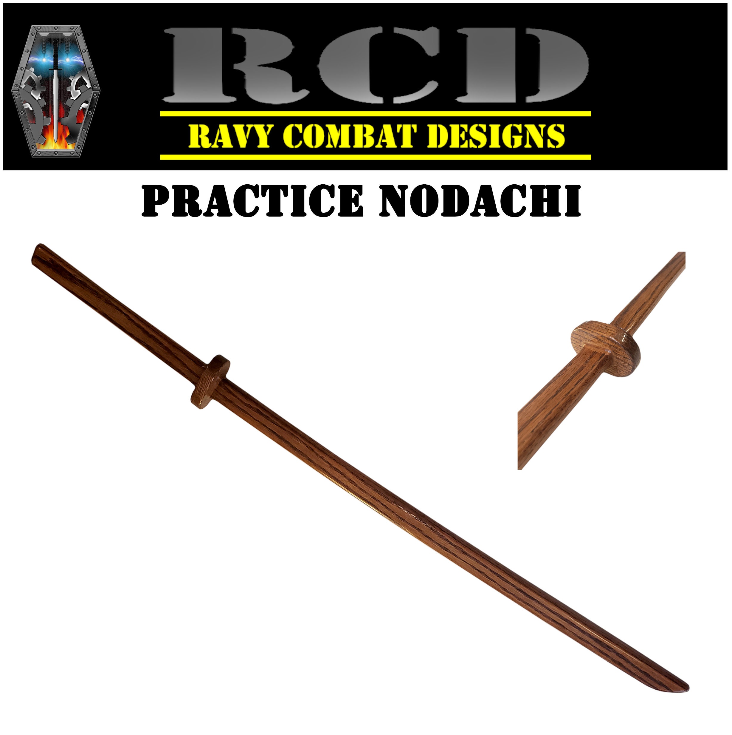 Practice Nodachi 4ft Wooden Battle Ready Bokken Waster Samurai | Etsy