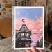 Magical Moon Art Print // Wall Art // Painting of A Mystical House With ...