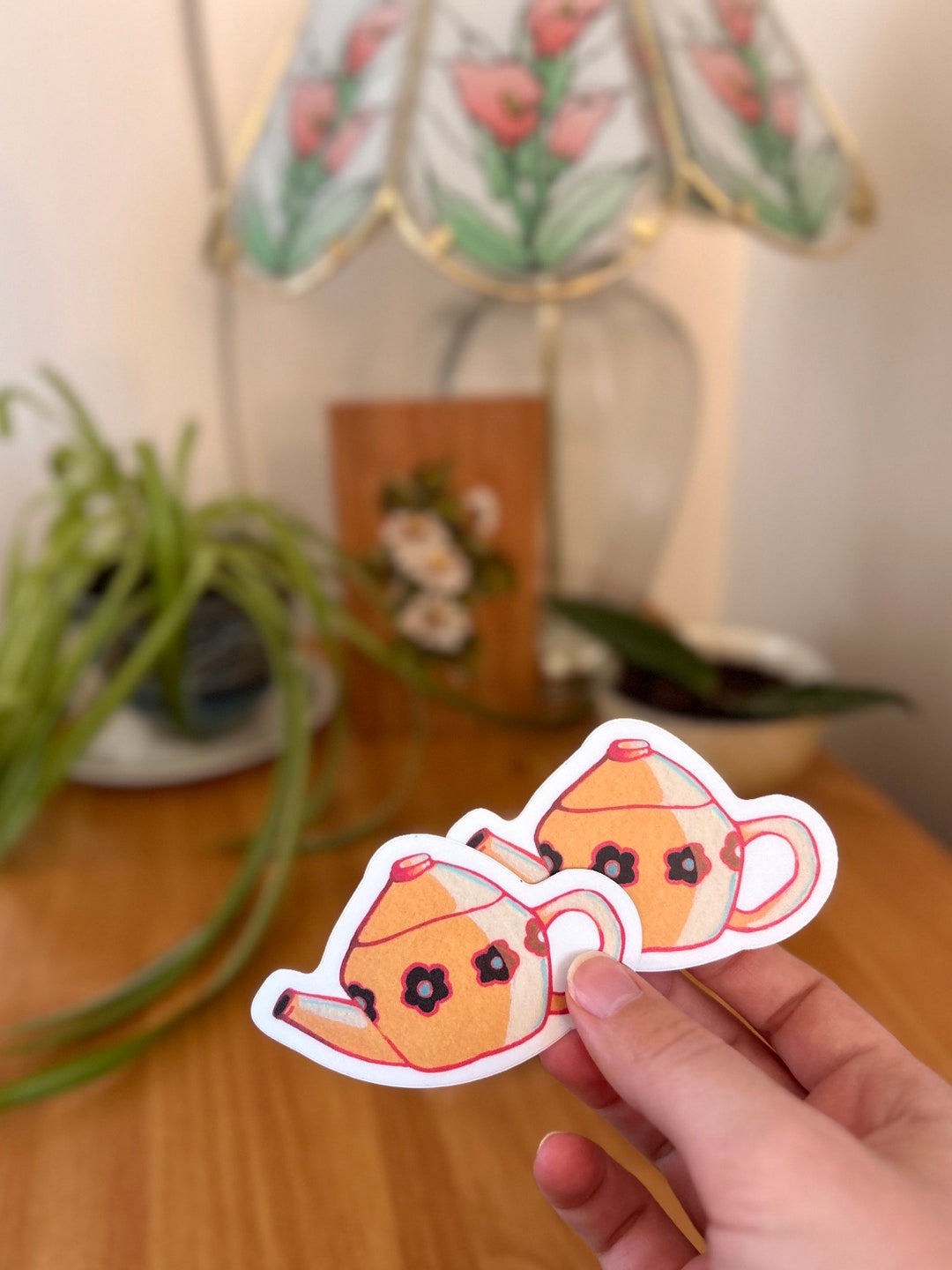 Cute Yellow Teapot Vinyl Sticker // Weatherproof Sticker for Car ...