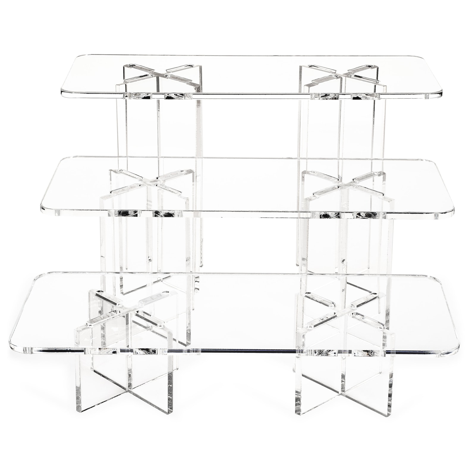 Clear Choice, Acrylic Rectangle Disassemble Riser Display Stand ...