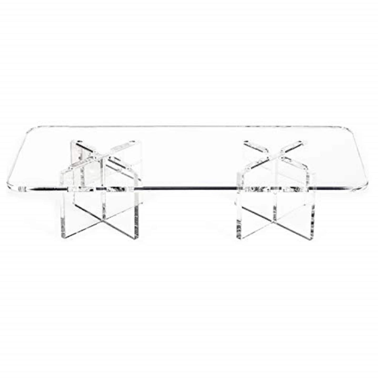 Clear Choice, Acrylic Rectangle Disassemble Riser Display Stand ...