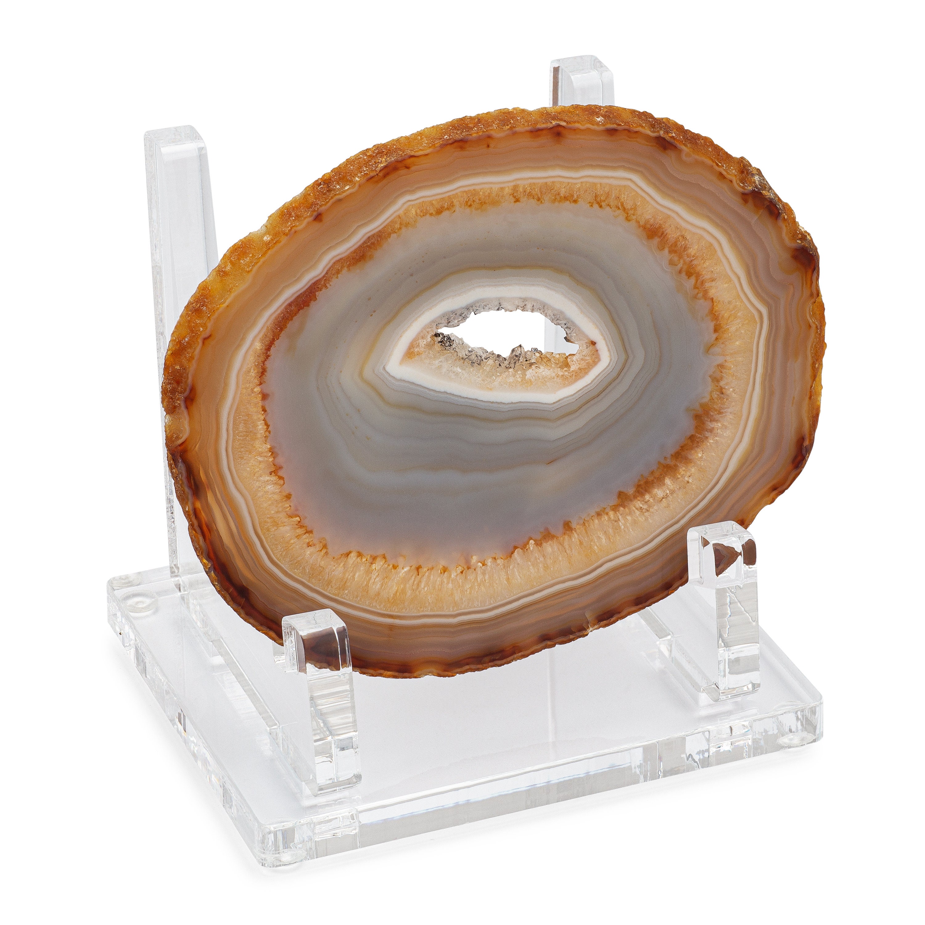 Clear Choice Display Small Flat Diches Rock Geode Easel Stand, Slabs ...