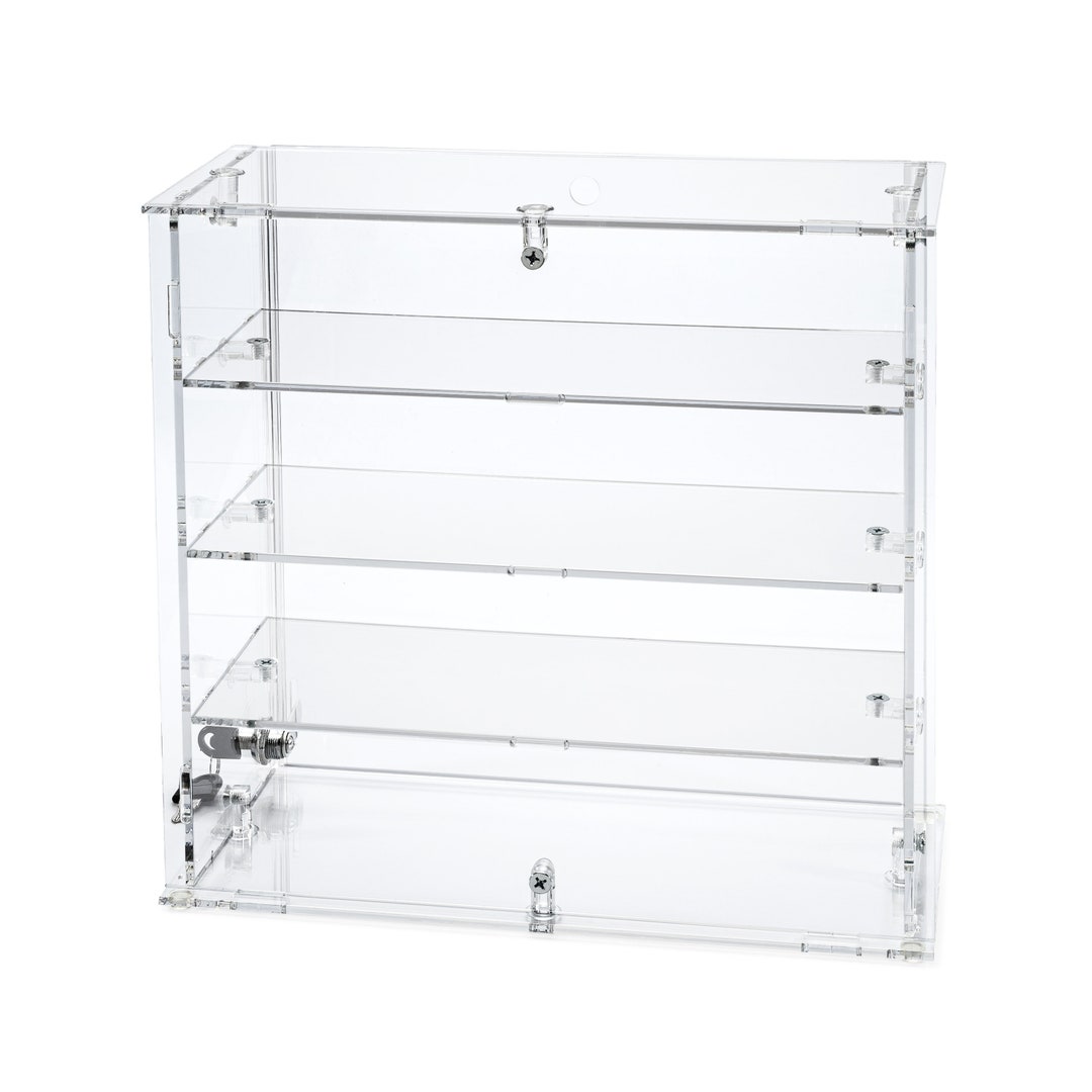 Clear Choice Acrylic Display Case With Shelves and Locking Door ...