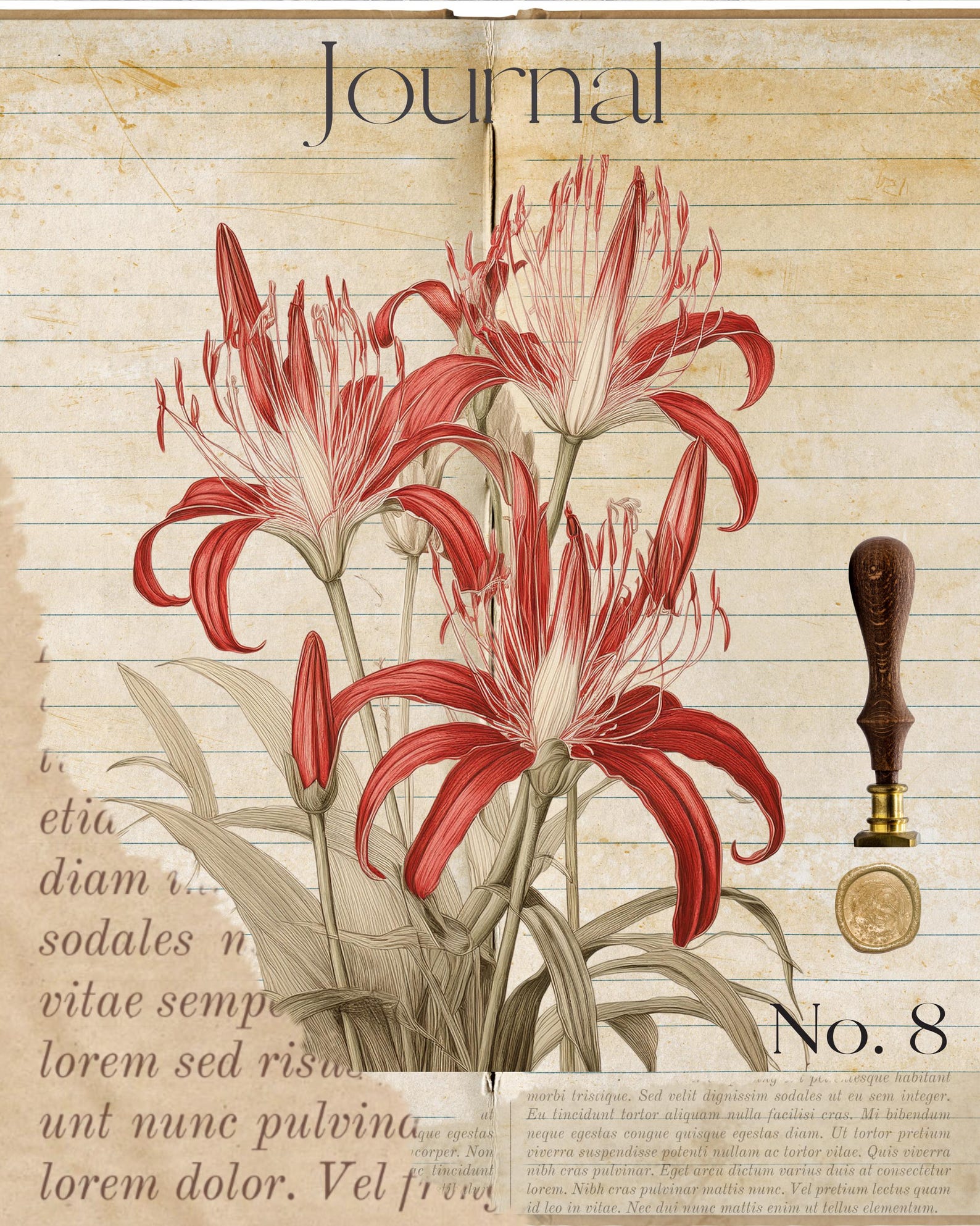 Vintage Floral Art Print: Shabby Chic Cottagecore Home Decor - Etsy
