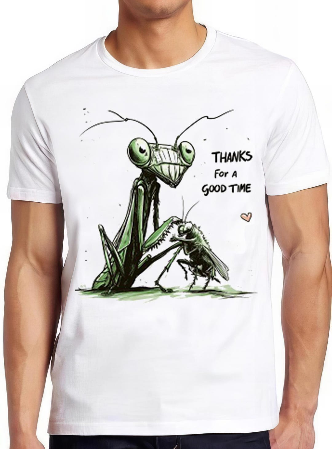 Thanks for a Good Time Praying Mantis Insect Meme Funny Gift Tee T ...