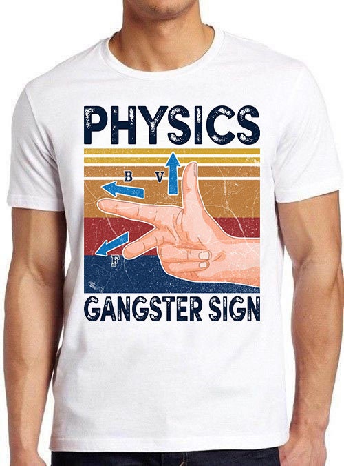 Physics Gangster Sign Hand Vector Funny Parody Science Unisex - Etsy