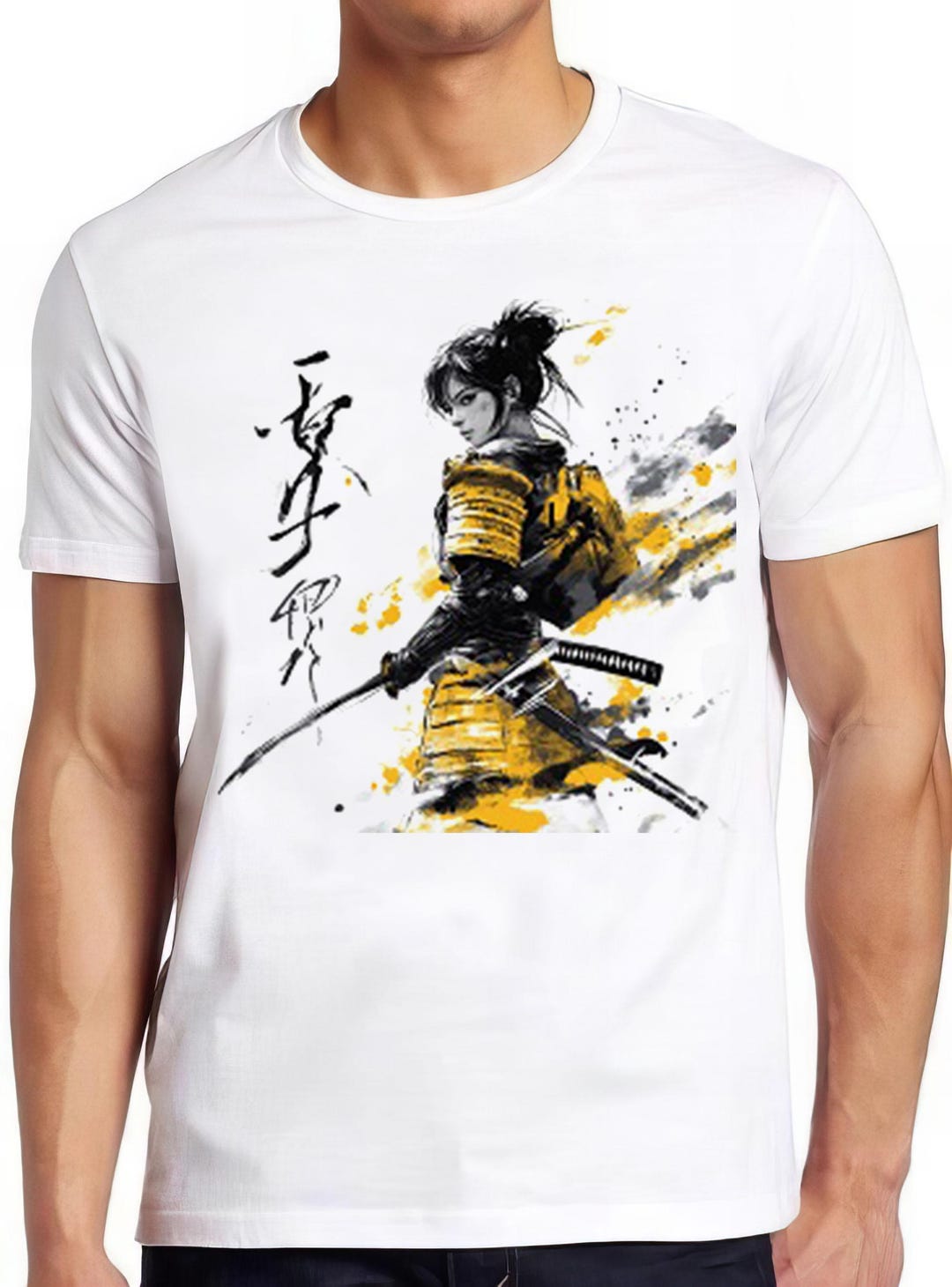 Samurai Japanese Calligraphy With Sword Manga Anime Art Drawing Gamer ...