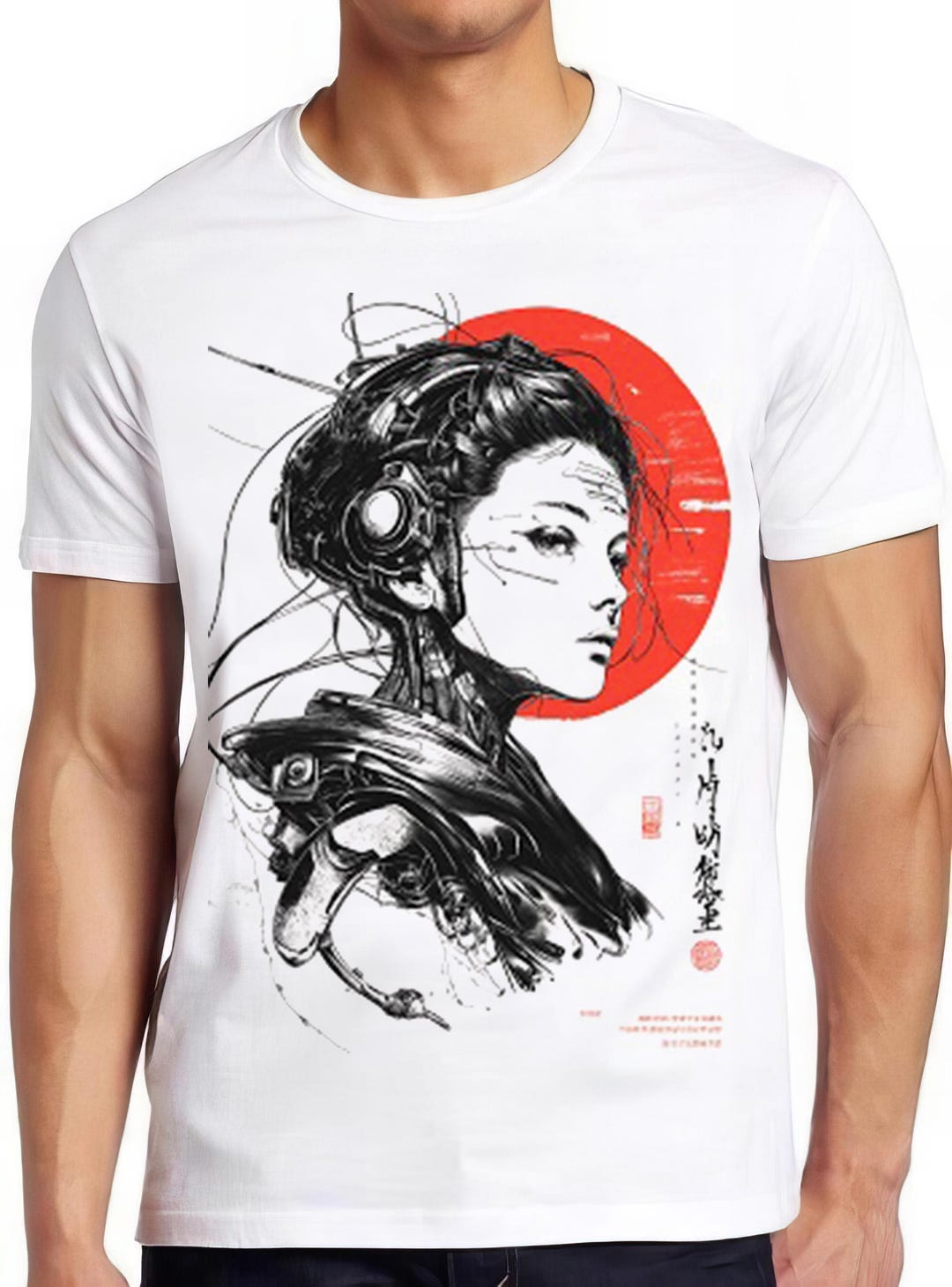 Japanese Robot Geisha Meme Style Unisex Gamer Movie Music Gift Funny ...