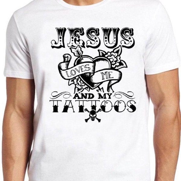 Jesus Loves Me And My Tattoo Etsy