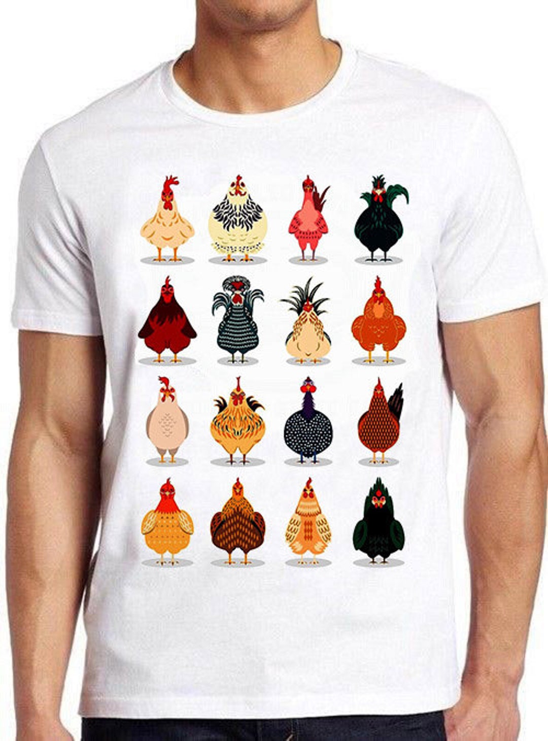 Chickens Cute Chicken Animal Meme Funny Cult Gamer Cool Gift Tee T ...