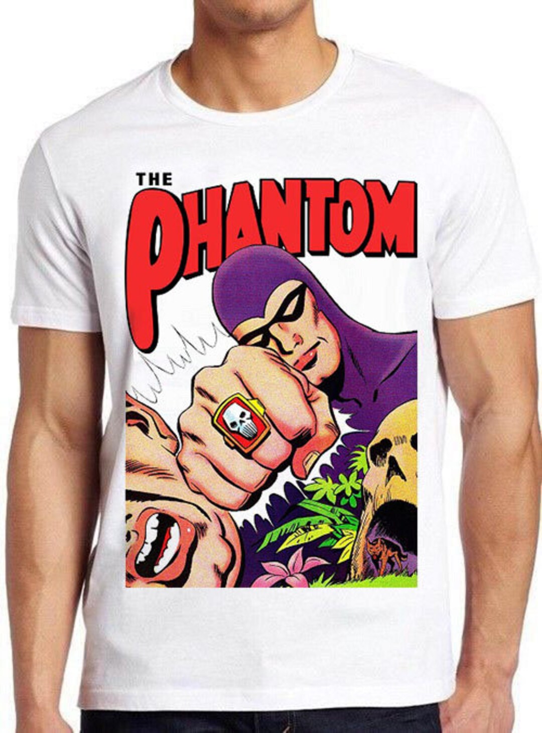 The Phantom T Shirt Comics Fictional Bangalla Movie Film Music Joke ...