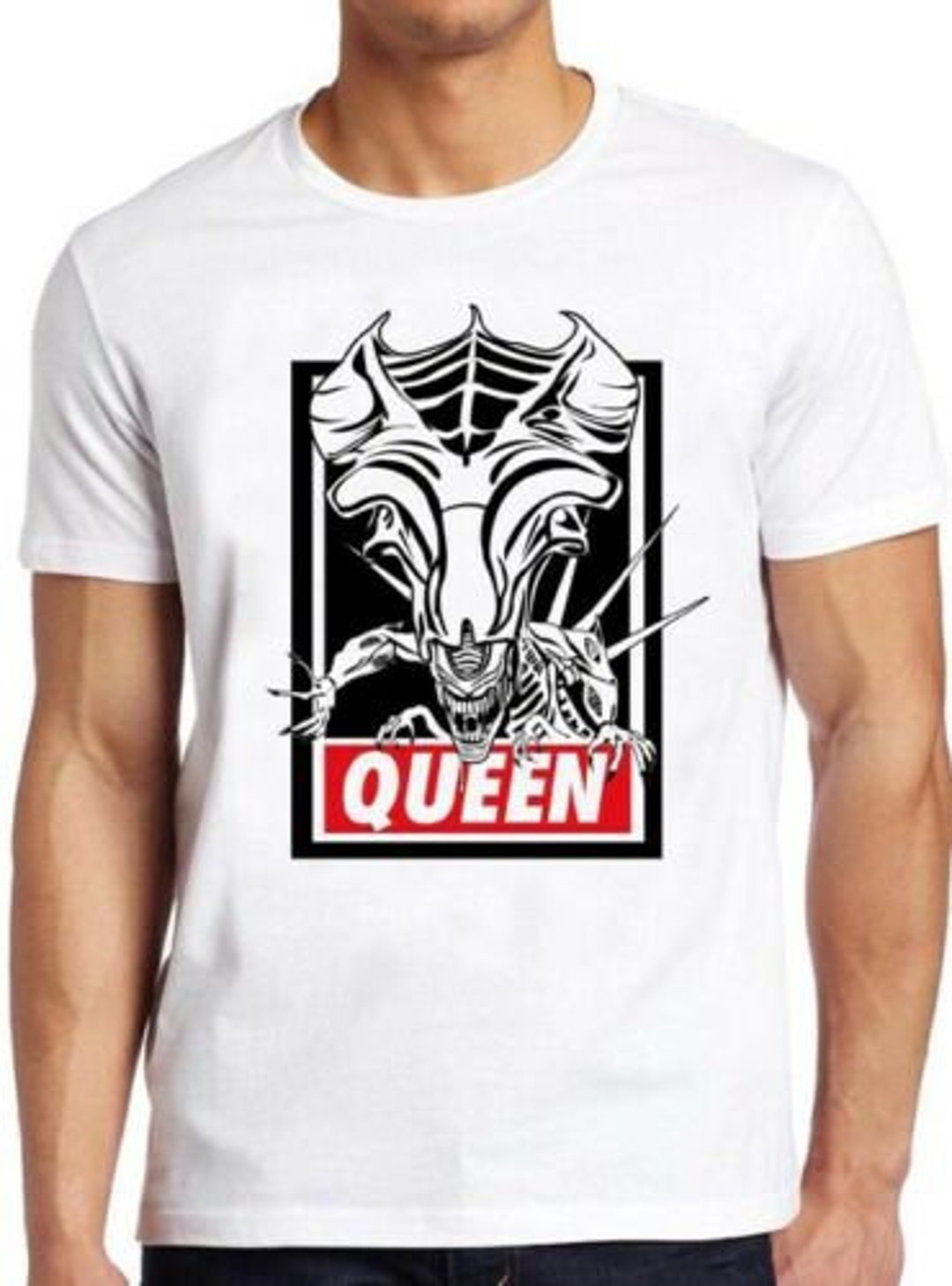 Alien Queen T Shirt 80s Cult Movie Sci Fi Space Film Funny Cool Gift ...