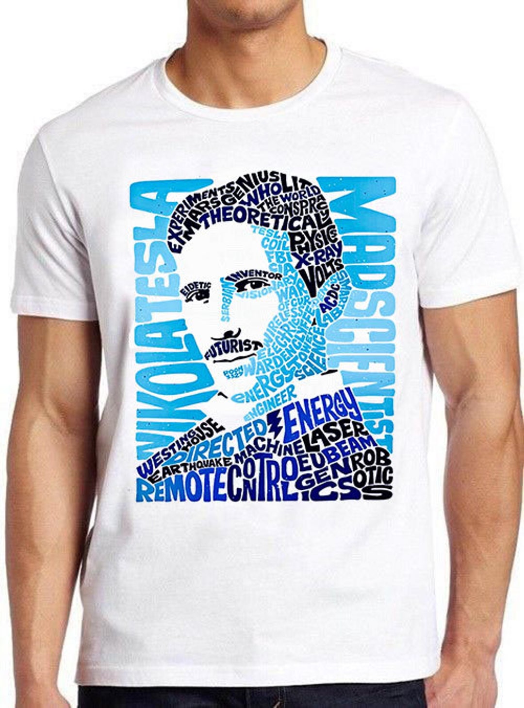 Nikola Tesla Art Paint Nerd Genious Meme Gift Funny Tee Style Unisex ...