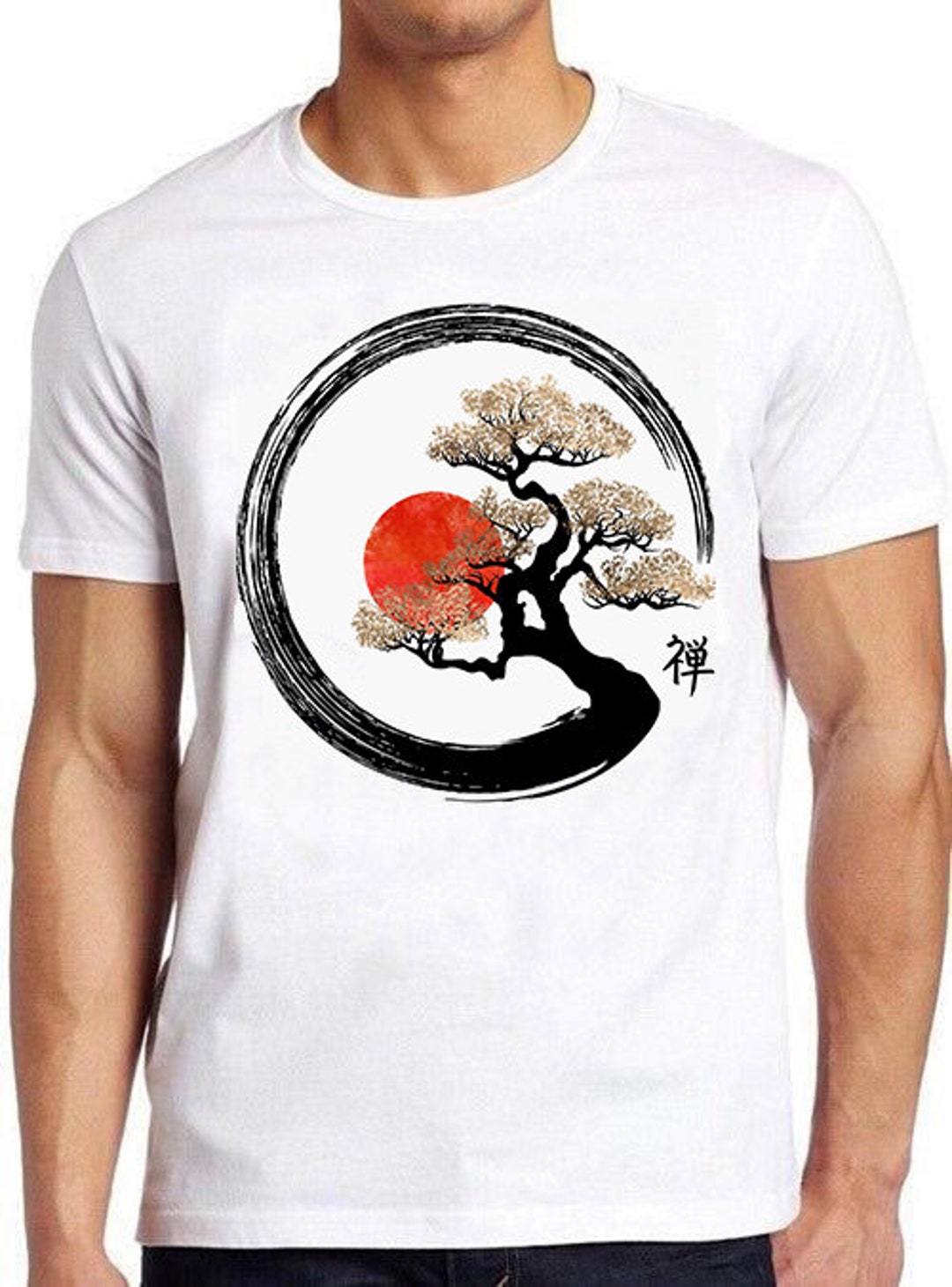 Enso Circle and Bonsai Tree Meme Gamer Cult Movie Funny Gift Tee T ...