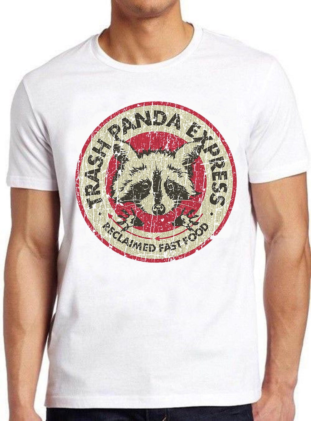 Trash Panda Express Reclaimed Fast Food T Shirt Funny Art Drawing Gamer ...
