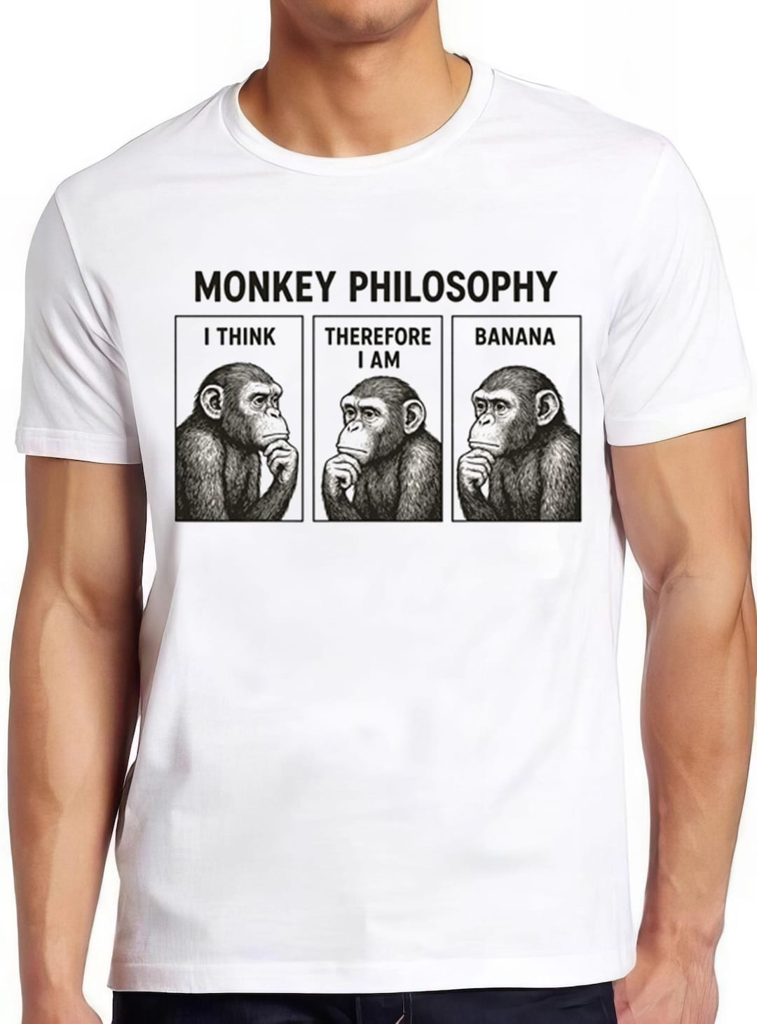Monkey Philosophy Life Meme Funny Gift Tee T Shirt 2964 - Etsy