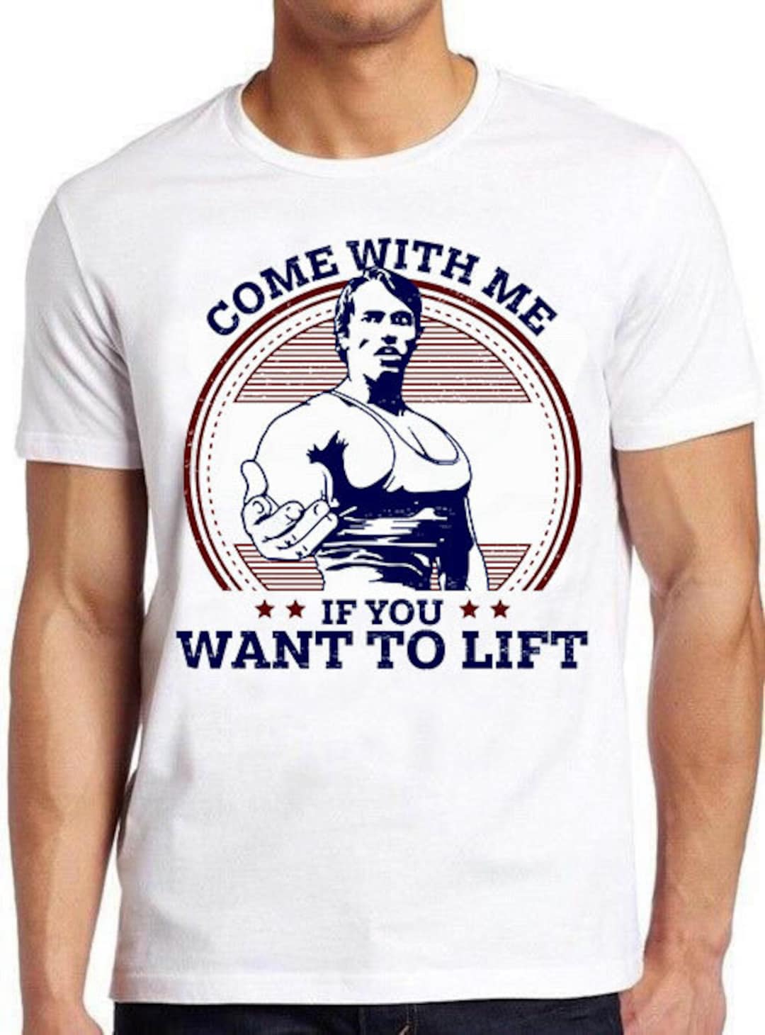 Come With Me If You Want to Lift GYM Movie Art Funny Gift Tee T Shirt ...