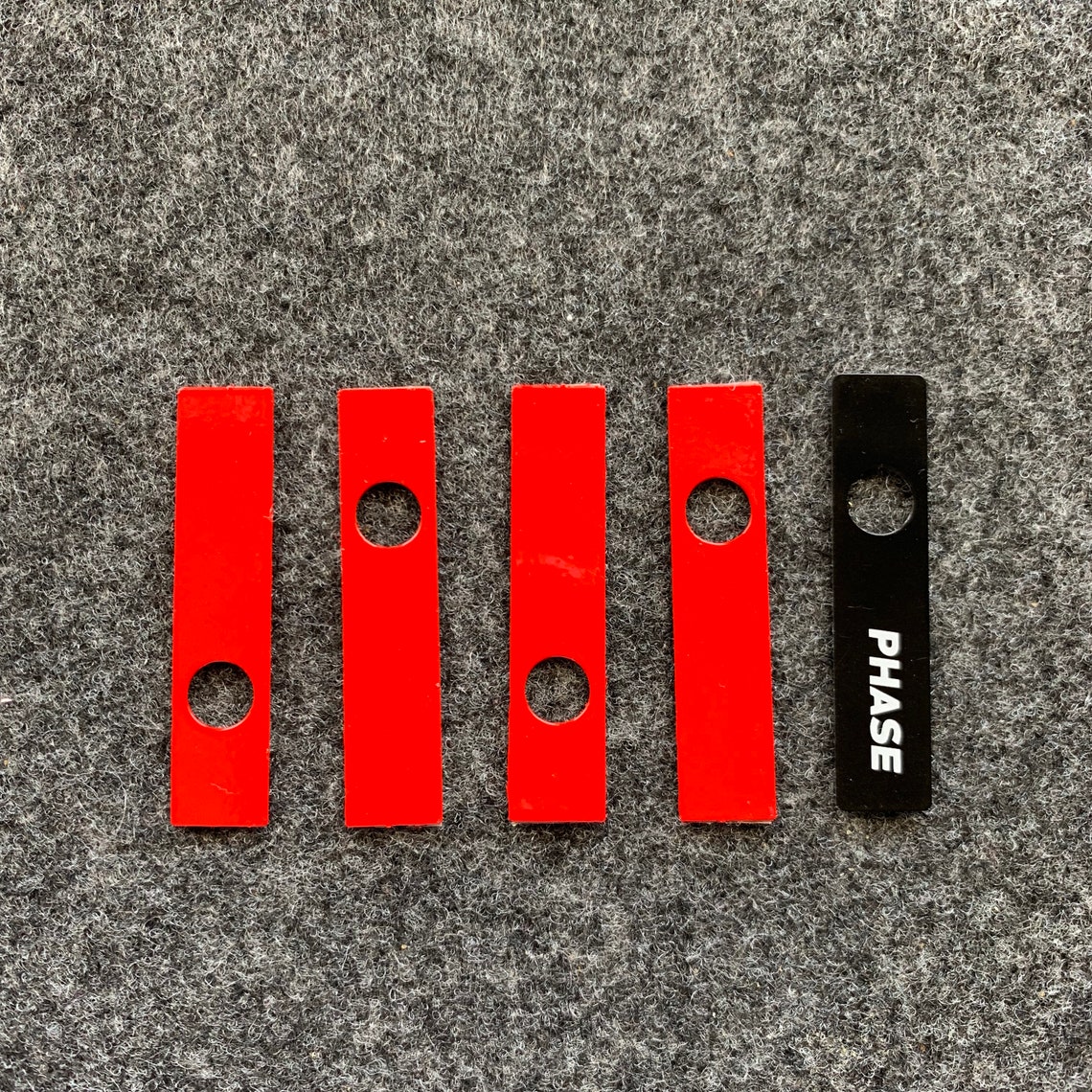 MWM Phase Magnetic Stickers Control Vinyl RED Cue Strips Phase - Etsy