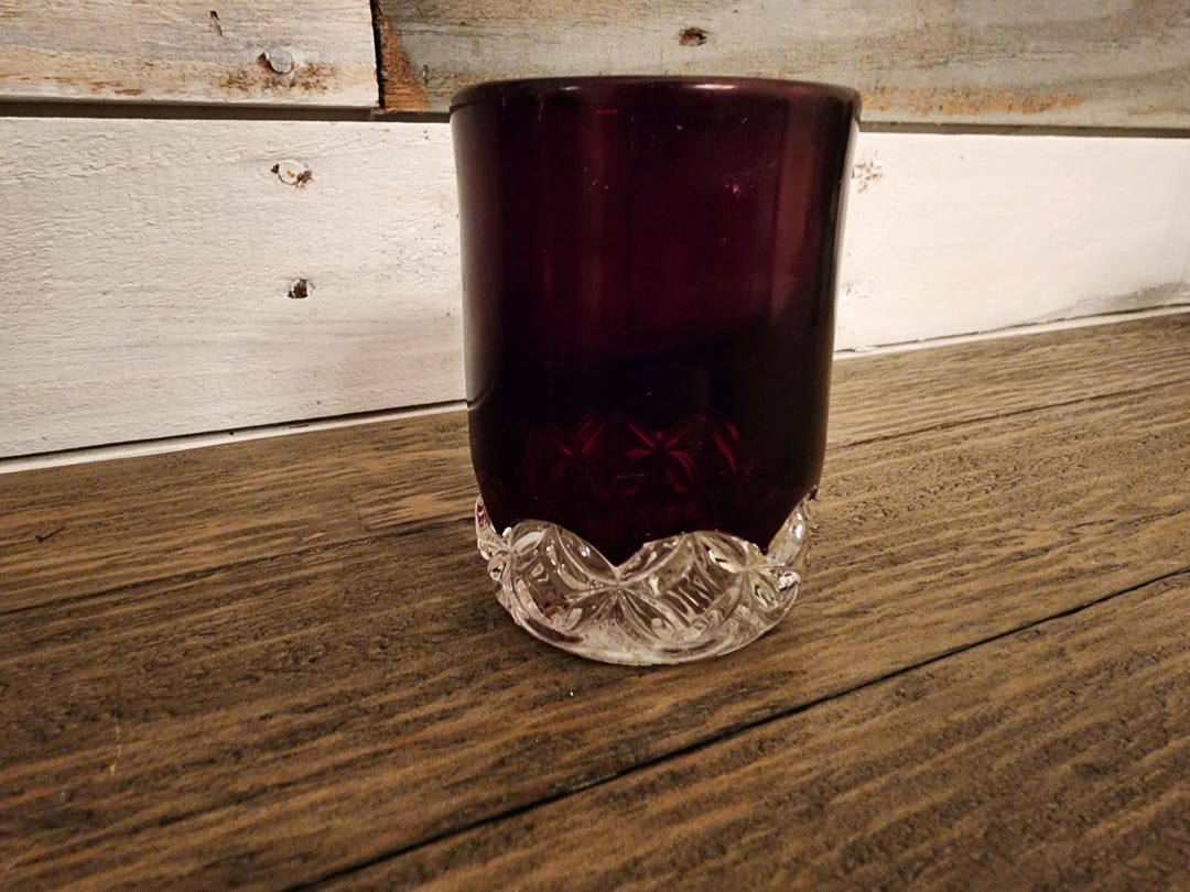 EAPG Elson West Virginia Glass Ruby Stained Hero Spooner Glass 1891-93 ...