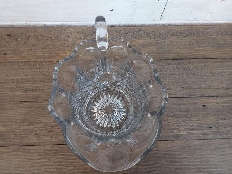 Helsey Glass Colonial Tankard Pitcher - Etsy