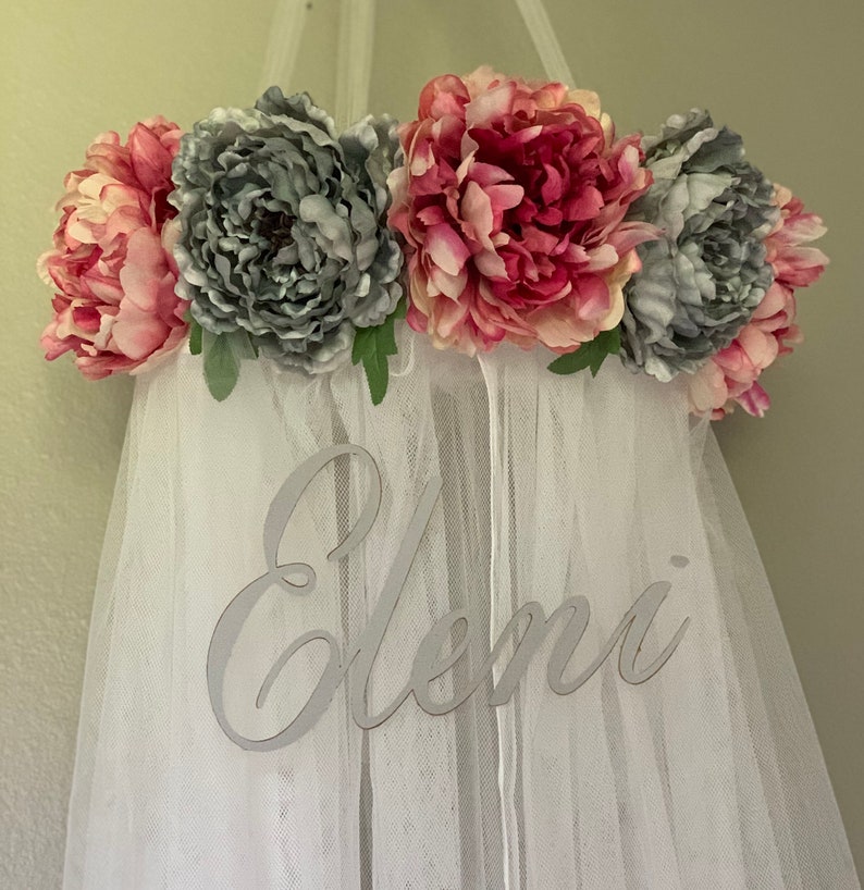 Customizable Floral Canopy - Etsy
