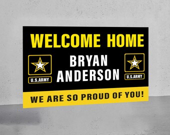 Welcome Home Army Banner | Etsy