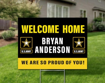 Home of a US Army Soldier Outdoor Star 12 x 18 Yard Sign Lawn Sign w ...