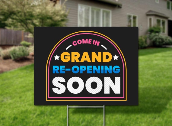 Party Supplies Coming Soon Yard Sign Coming Soon Coming Soon Decoration ...