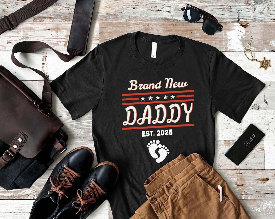Brand New Dad Shirt, New Daddy Custom Year Shirt, Christmas Gift Idea ...