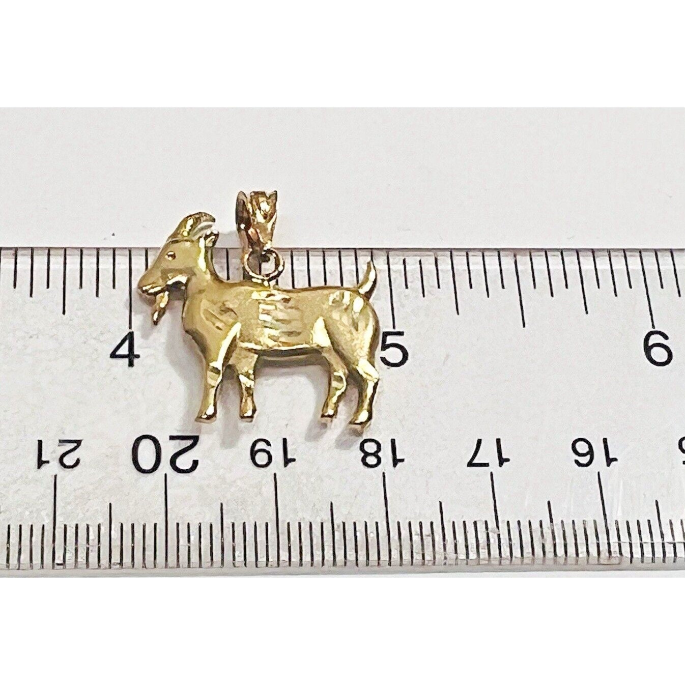 Beautiful 10K Solid Yellow Gold GOAT Charm Pendant Free Shipping - Etsy