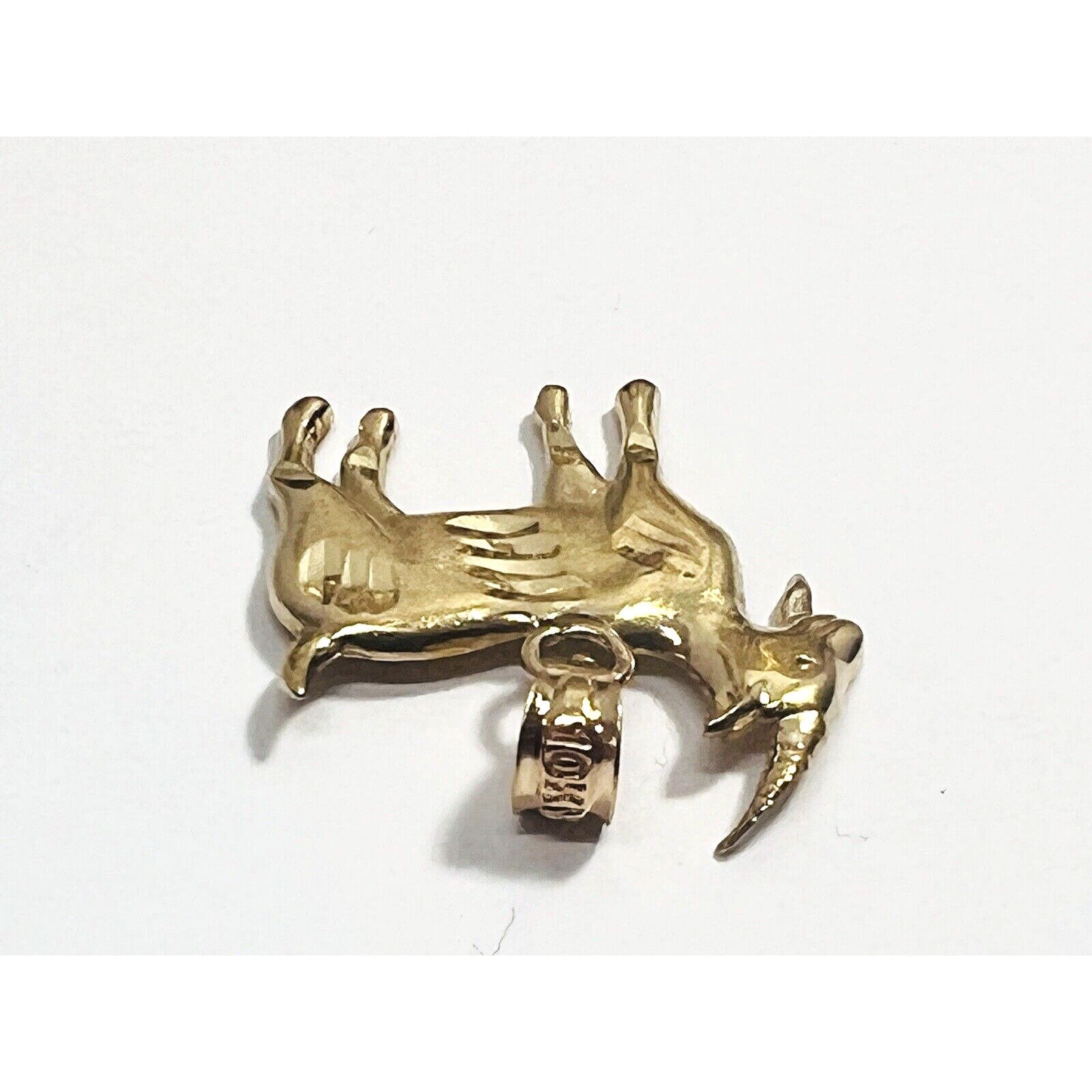 Beautiful 10K Solid Yellow Gold GOAT Charm Pendant Free Shipping - Etsy