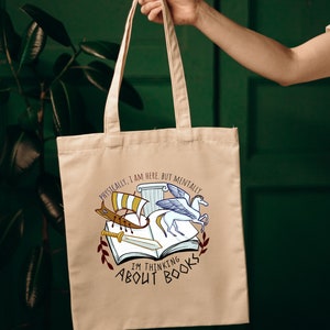 Thinking About Books Tote Bag | Greek Mythology Version Pegasus Odyssey ...