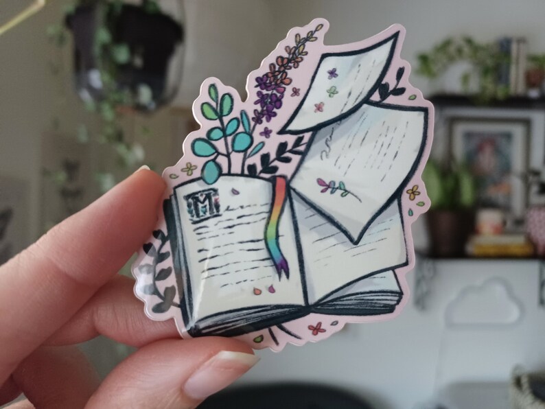 Sticker: Proud Book Lover Subtle Pride Bookmarks Pastel - Etsy