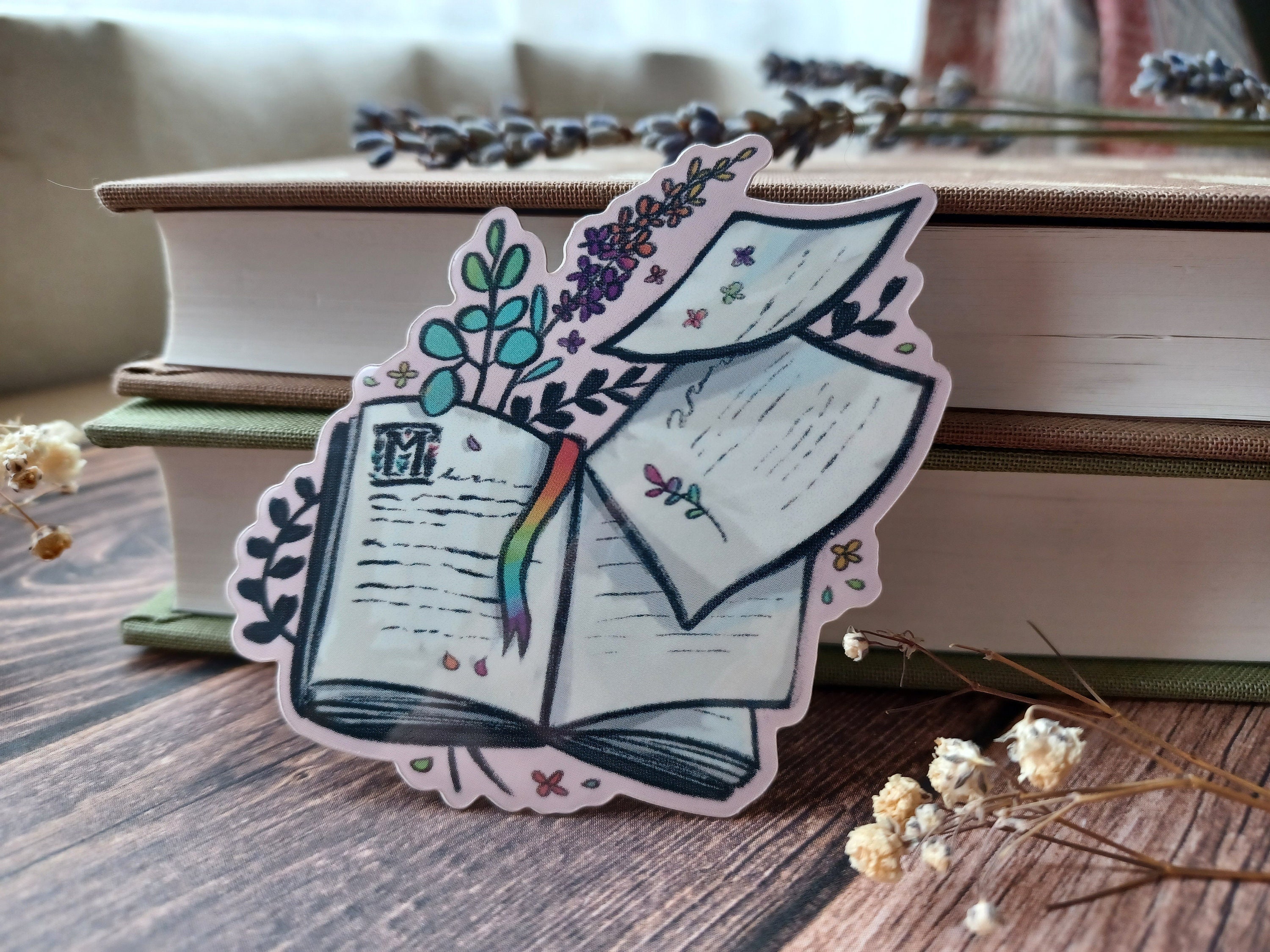 Sticker: Proud Book Lover Subtle Pride Bookmarks Pastel - Etsy