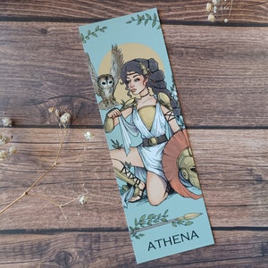 Bookmark: Athena Artwork | Greek Mythology Illustrated Book Accessories ...
